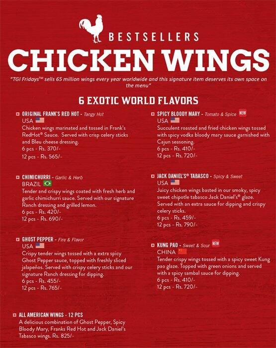 TGI Fridays Menu, Menu for TGI Fridays, Senapati Bapat Road, Pune - Zomato