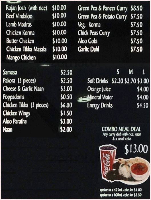 Shamiana Menu, Menu for Shamiana, Hamilton Central, Hamilton ...