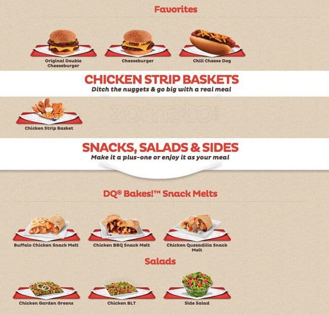 Menu at Dairy Queen fast food, Arlington, 508 W Randol Mill Rd