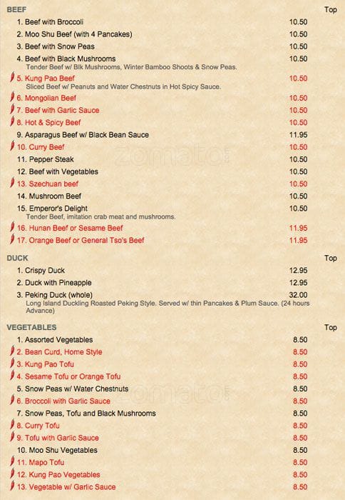 Menu at Heaven Dragon Arvada restaurant, Arvada, W 64th Ave #14