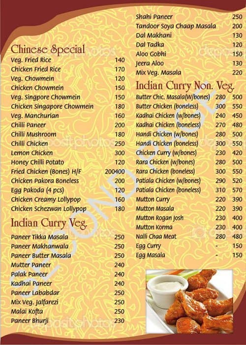 Menu at Fusion Fries And More, Delhi
