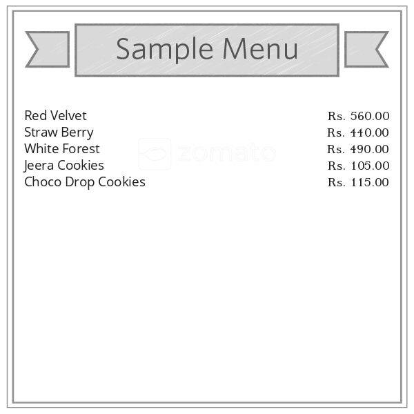 Menu of Defence Bakery, Sector 41, Noida