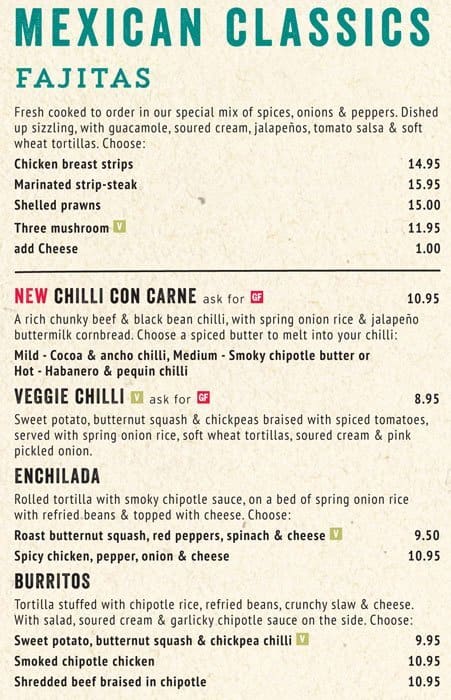 Menu at Las Iguanas - Birmingham - Arcadian Centre pub & bar ...