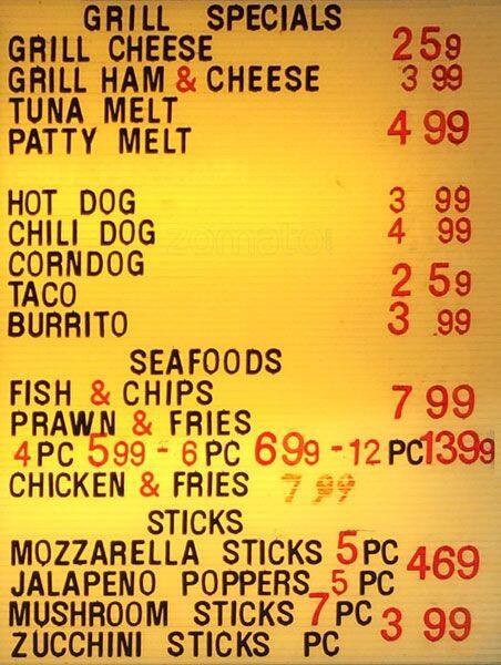 Menu at Super Burger restaurant, San Leandro