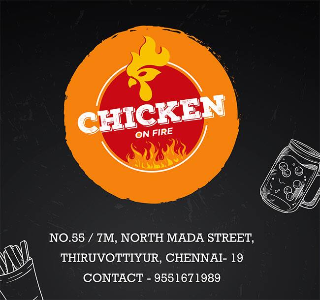 Menu at Chicken on Fire, Chennai