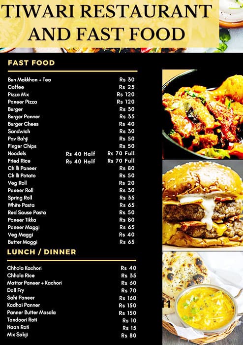 Yellow Fast Food Restaurant Menu Templates By Canva, 43% OFF