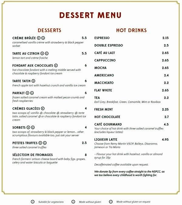 Menu at Café Rouge - Birmingham Harborne restaurant, Birmingham, 42-44 ...