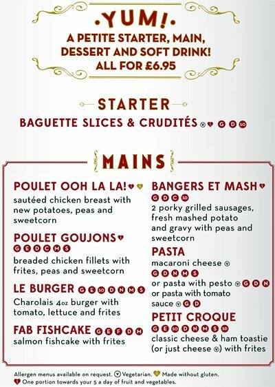 Menu at Café Rouge - Birmingham Harborne restaurant, Birmingham, 42-44 ...