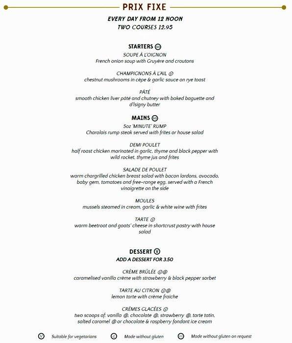 Menu at Café Rouge - Harborne restaurant, Birmingham, 42-44 High St