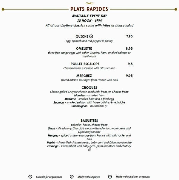 Menu at Café Rouge - Birmingham Harborne restaurant, Birmingham, 42-44 ...