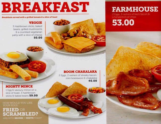 Menu at Wimpy restaurant, Villiers, N3 Highway East Vaal Engen 1 Stop ...