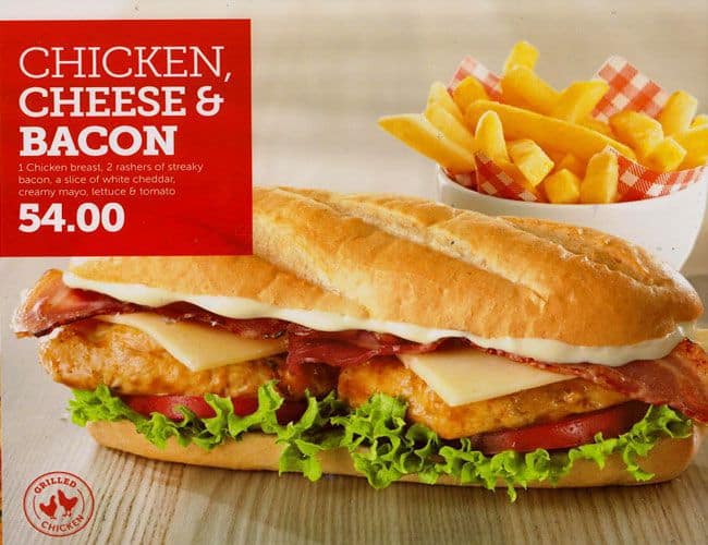 Menu at Wimpy, Durban, City View Shopping Centre