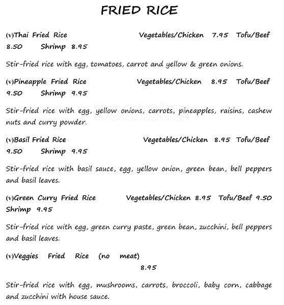 Menu at Charm restaurant, Warr Acres