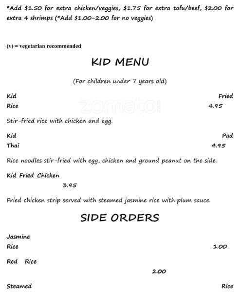 Menu at Charm restaurant, Warr Acres