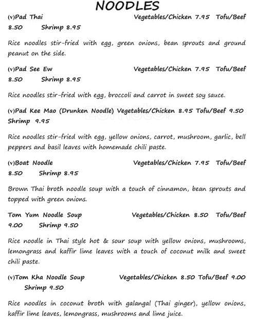 Menu at Charm restaurant, Warr Acres