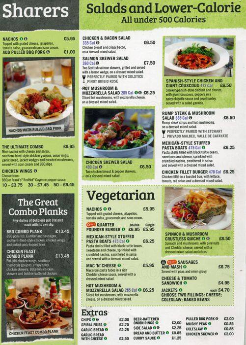 Menu at Hill Top Tap pub & bar, Sidcup