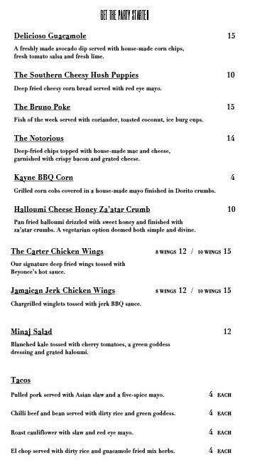 Menu at The Carter pub & bar, Sydney