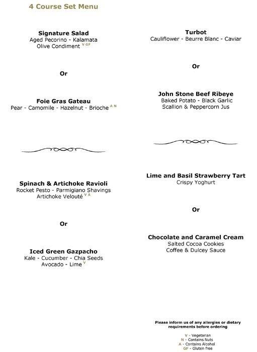 Al Muntaha - Burj Al Arab Menu - Zomato