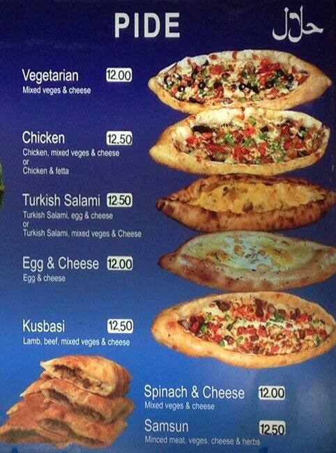 Menu at Nazar Churchlands Kebab House fast food, Perth