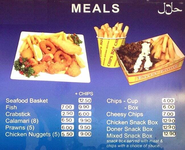 Menu at Nazar Churchlands Kebab House fast food, Perth