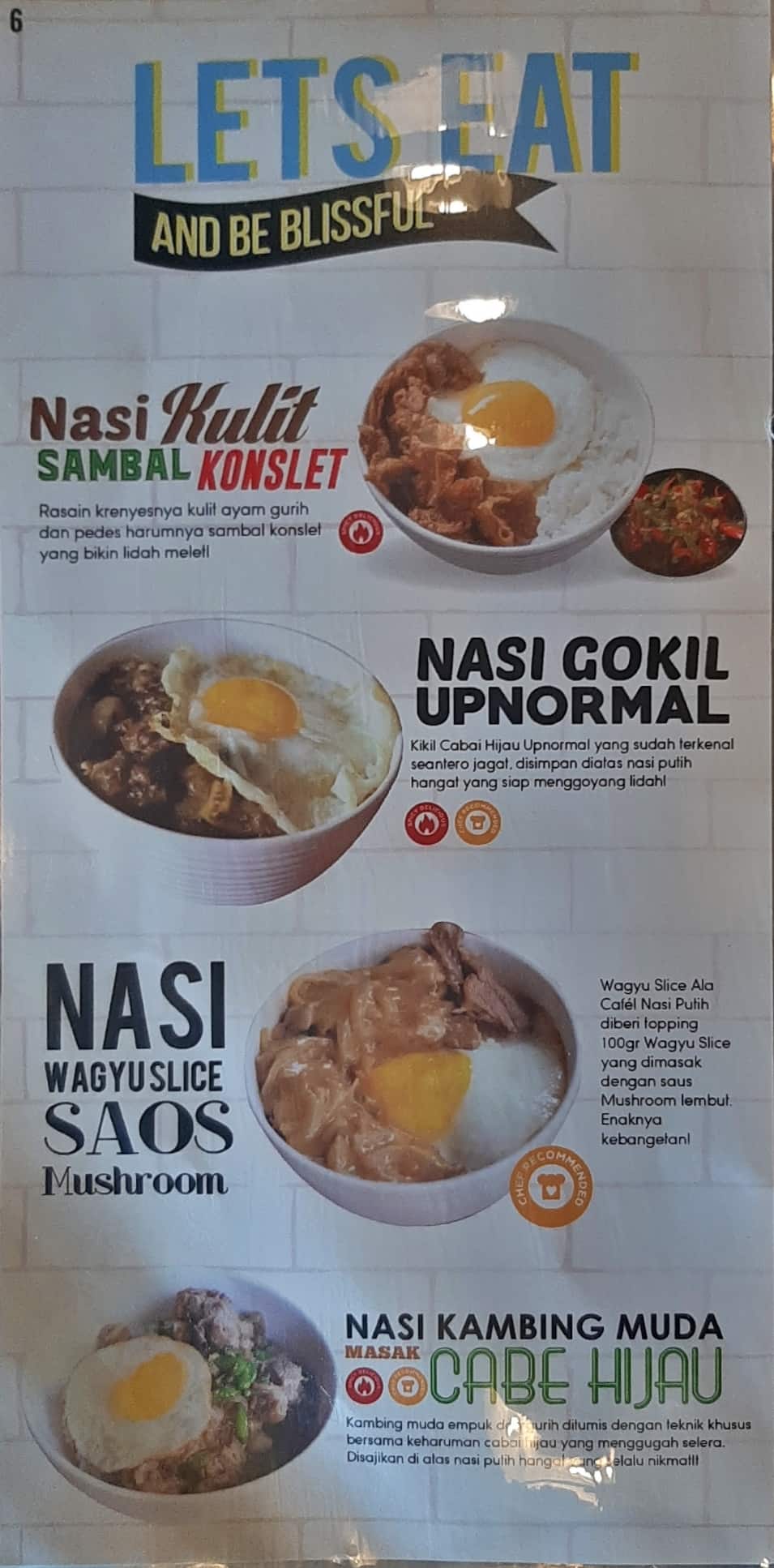 Menu at Warunk Upnormal cafe, Jimbaran, Jl. Raya Kampus Unud No.18x