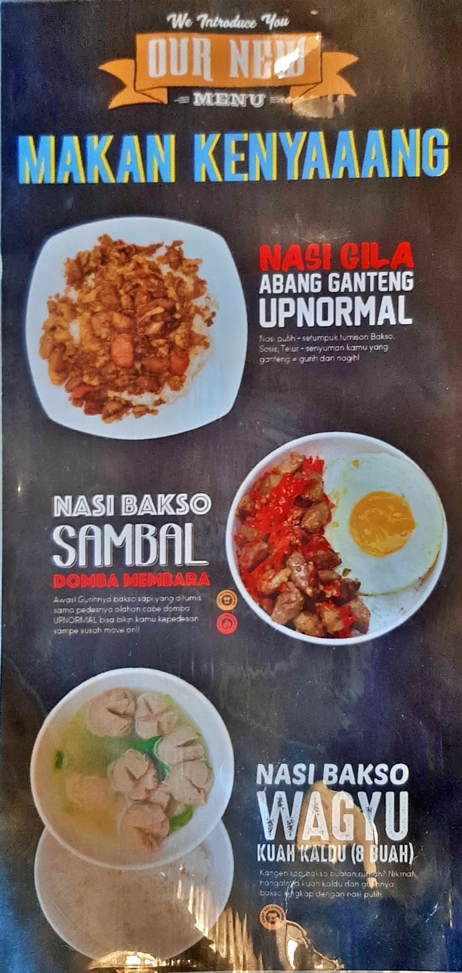 Menu at Warunk Upnormal cafe, Jimbaran, Jl. Raya Kampus Unud No.18x