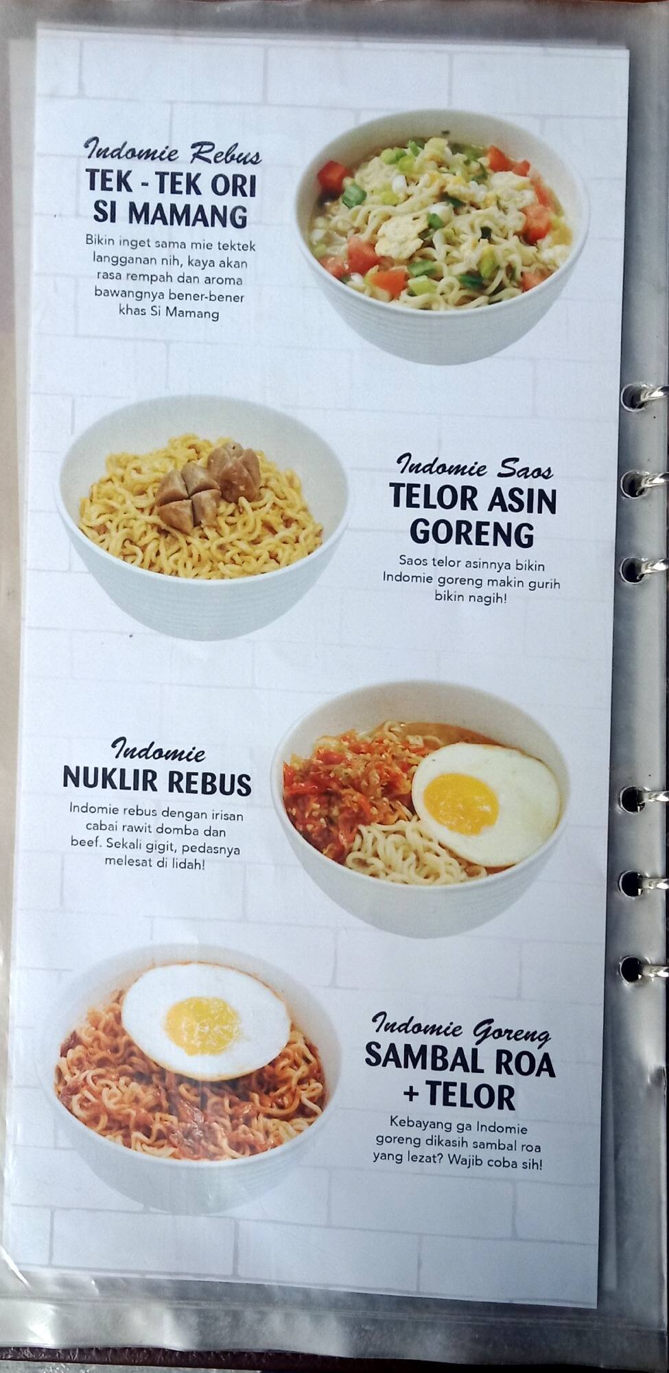 Menu at Warunk Upnormal cafe, Jimbaran, Jl. Raya Kampus Unud No.18x