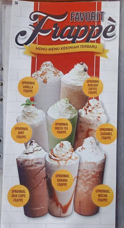 Menu at Warunk Upnormal cafe, Jimbaran, Jl. Raya Kampus Unud No.18x