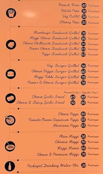 Menu of Bun Makkan Chai, Gomti Nagar, Lucknow