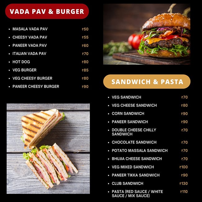 Menu of Gupta Sandwich, Sector 5, Salt Lake, Kolkata