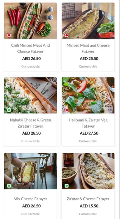 Menu at Mama'esh cafe, Dubai, Ground Floor