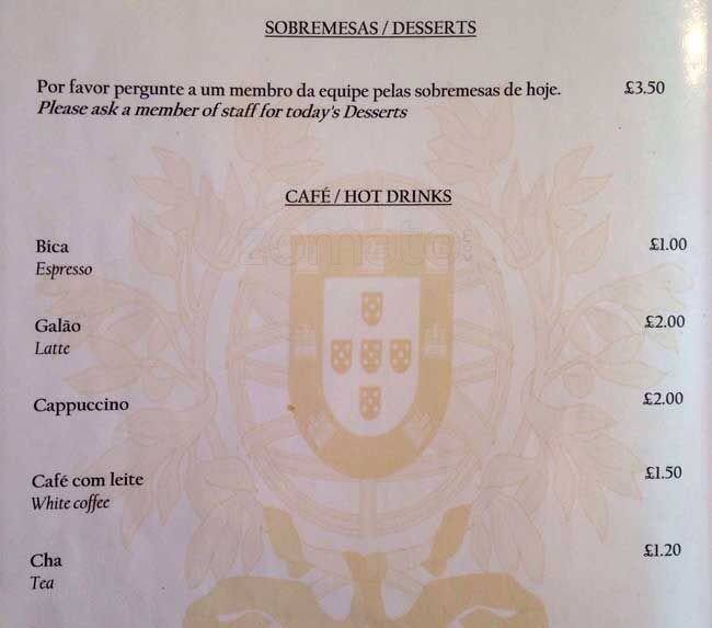 Menu at Manos Grill London restaurant, London, Harrow Rd