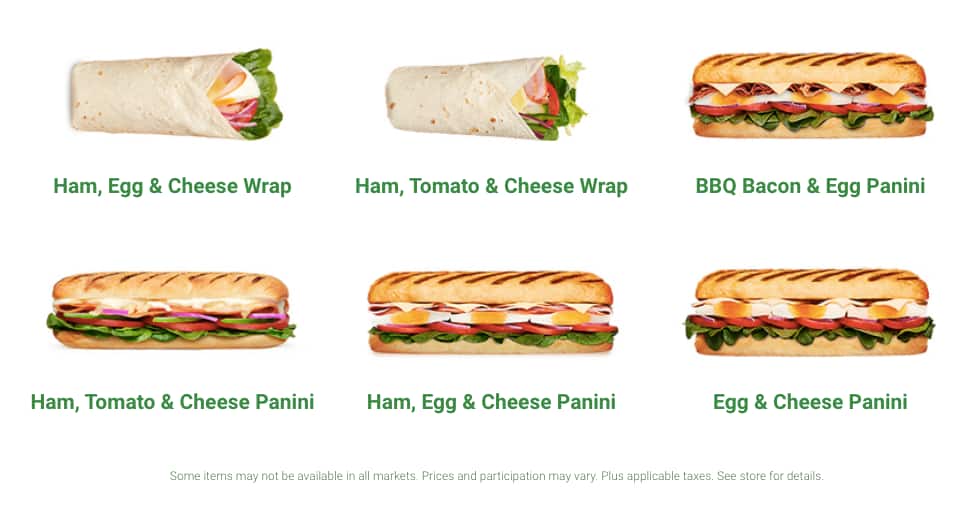 Menu at Subway fast food, Newstead, shop 1/12 Commercial Rd