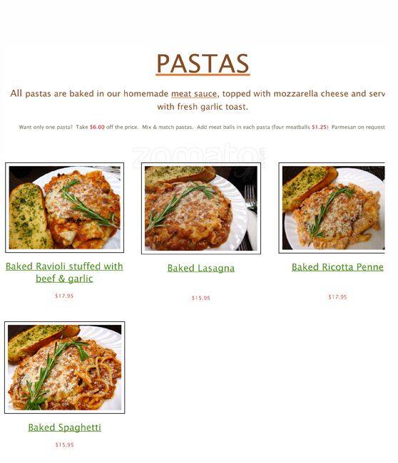 Carta de pizzería Elvis Pizza, Surrey