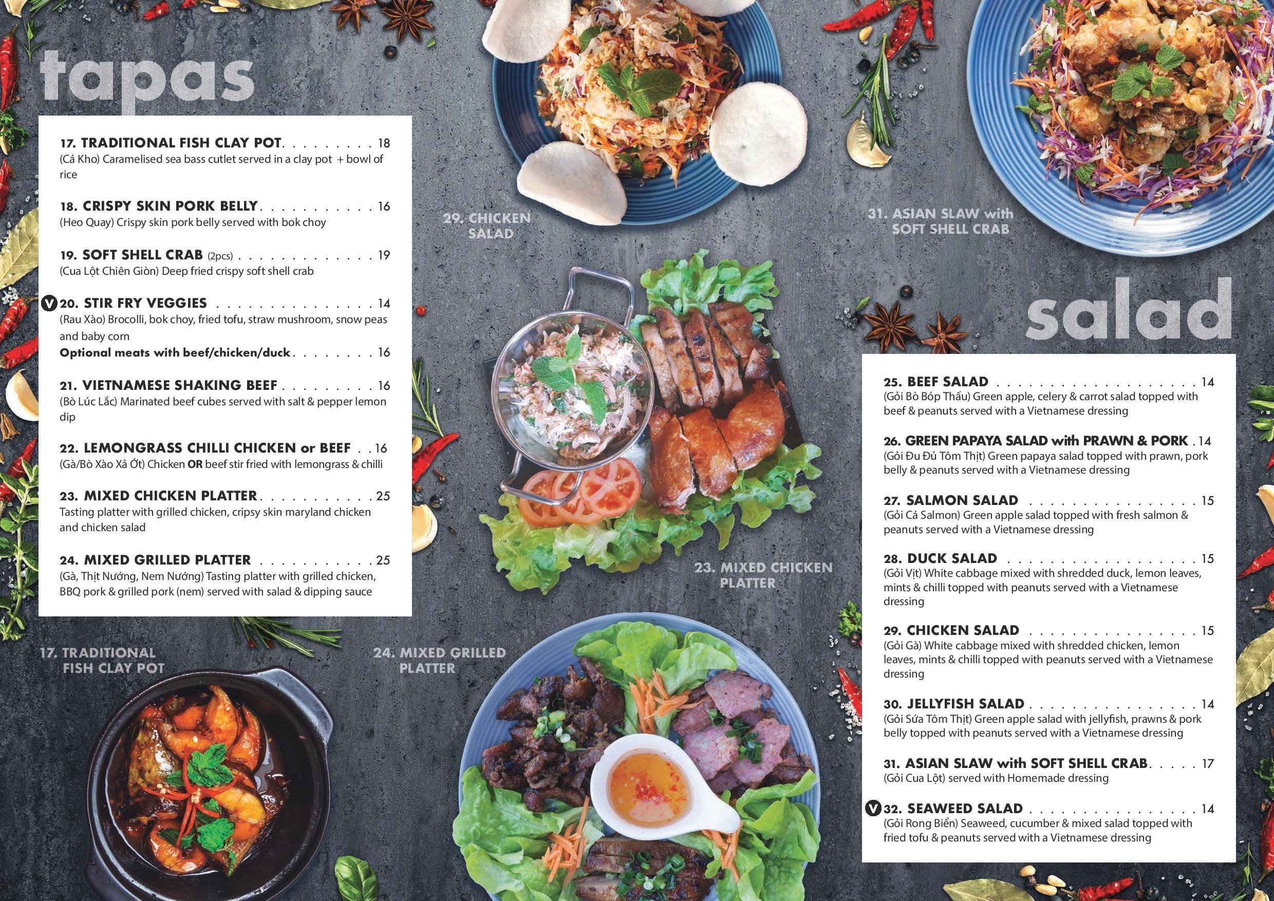 Menu at Phoodle restaurant, Eastgardens