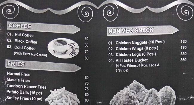 Menu at The Royal Kitchen Restaurants, Patiala