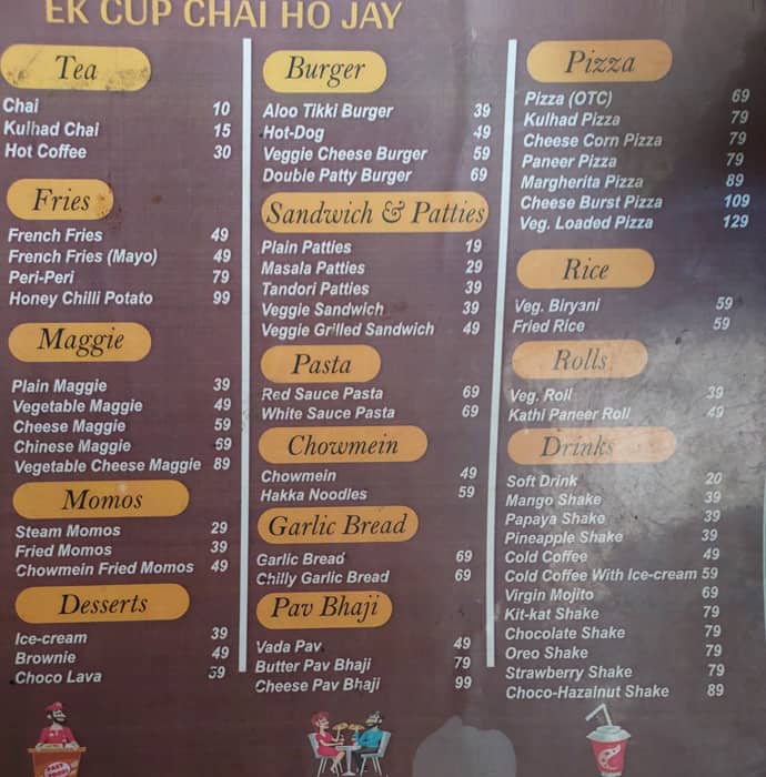 Menu of Special Food, Khatipura Road, Jaipur
