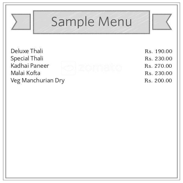 Menu at Brar Buffet and Dhaba, Sahibzada Ajit Singh Nagar