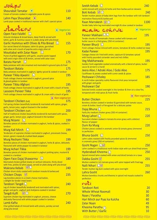 Marrakesh Menu, Menu for Marrakesh, Kalyani Nagar, Pune - Zomato