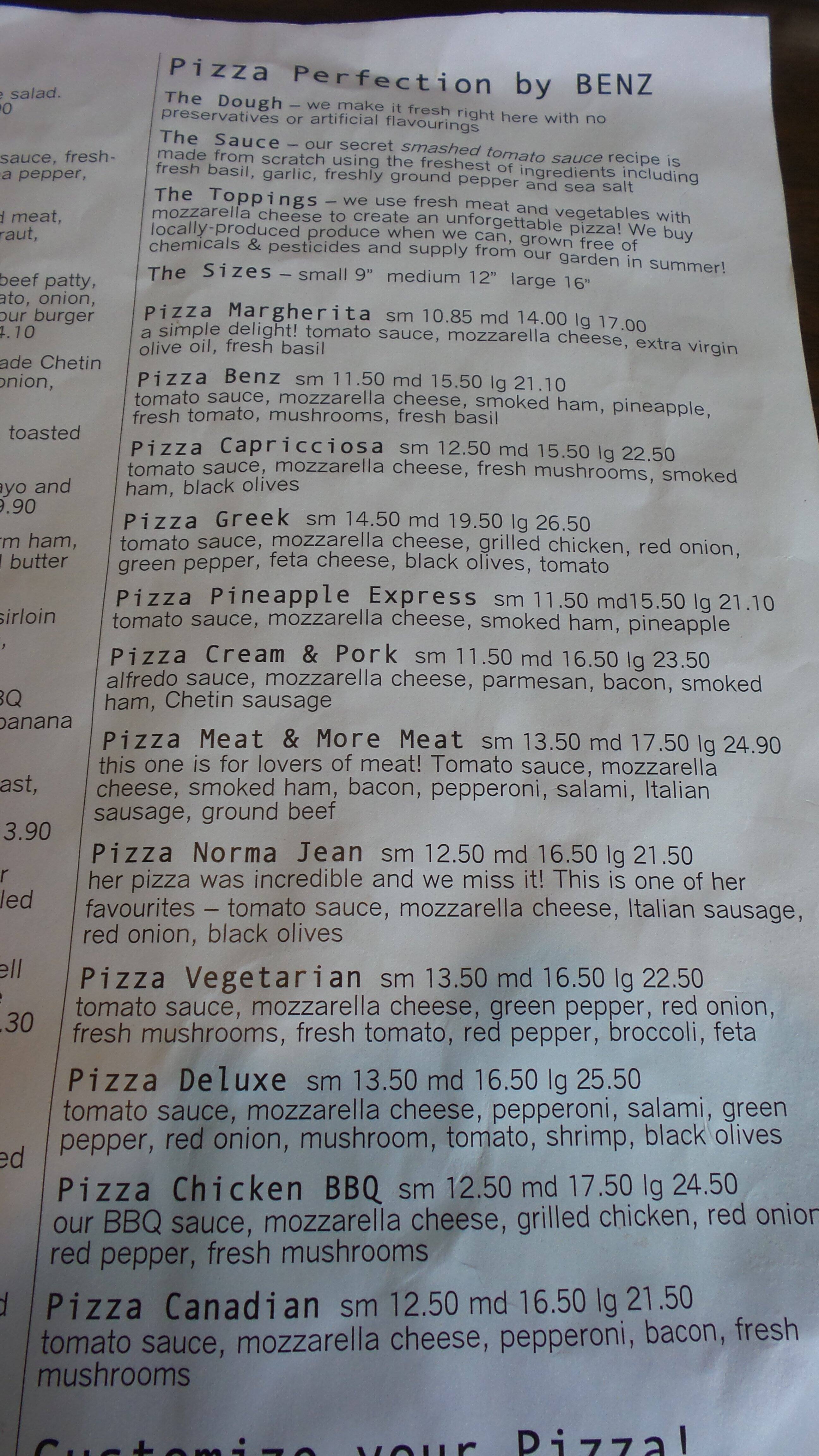 Menu at Country Cousins restaurant, Linden