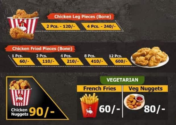Menu at RFC - Rich Fried Chicken, Visakhapatnam