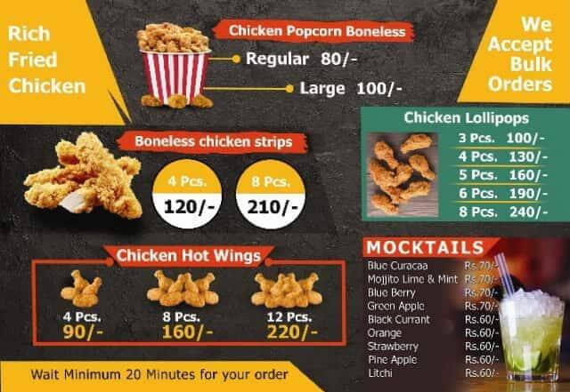 Menu at RFC - Rich Fried Chicken, Visakhapatnam