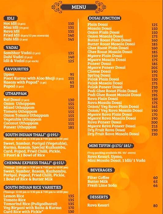 Menu of Chennai To China, Sector 72, Noida