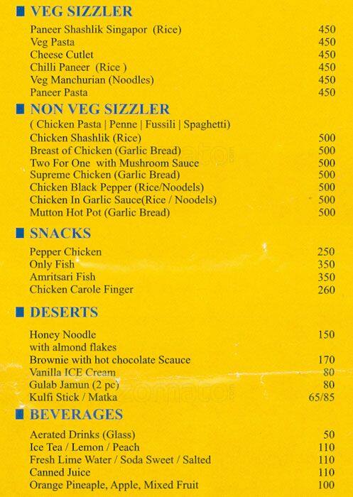 Menu at Spice Village, Gurugram, C3QQ+4MR