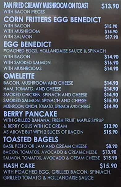 Menu at Hollywood Bakery, Silverdale, 61 Silverdale St