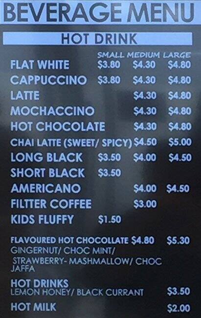 Carta de Hollywood Bakery, Silverdale, 61 Silverdale St