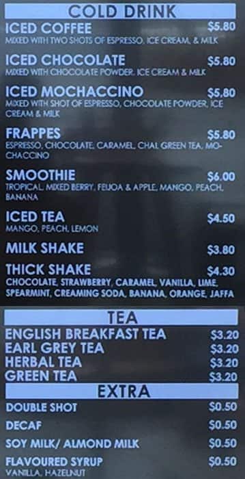 Carta de Hollywood Bakery, Silverdale, 61 Silverdale St