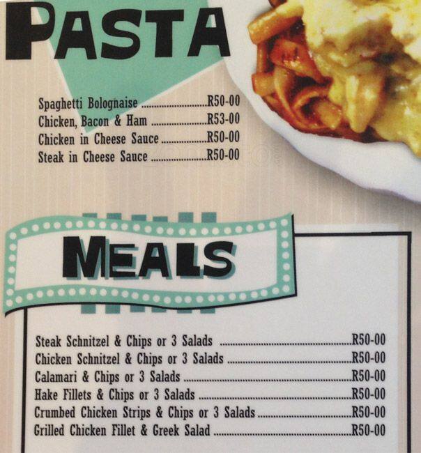 Menu at Hungry Camel cafe, George, 16B Multi Centre