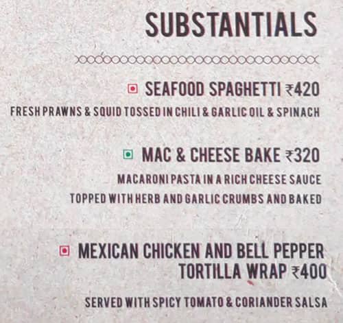 Menu at Pandhal Cafe & Deli, David Hall Art Cafe CGH Earth, Kochi, 1/ ...