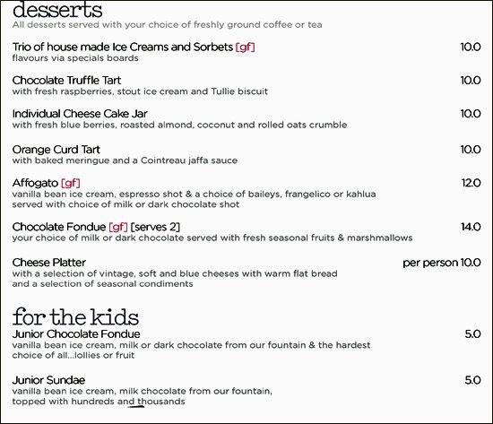 Menu at Warradale Hotel pub & bar, Warradale